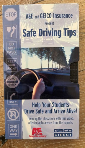 Safe Driving Tip Classroom Video A&E & Geico Insurance Video VHS | eBay