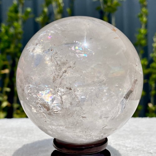 1.6LB Natural Clear Quartz Ball Crystal Gem Quartz Sphere Reiki Healing ...