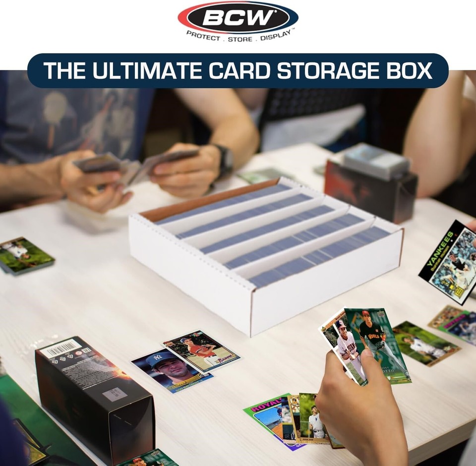 BCW 5000 Count Card Box Baseball Trading Card Storage Box Full Lid ...