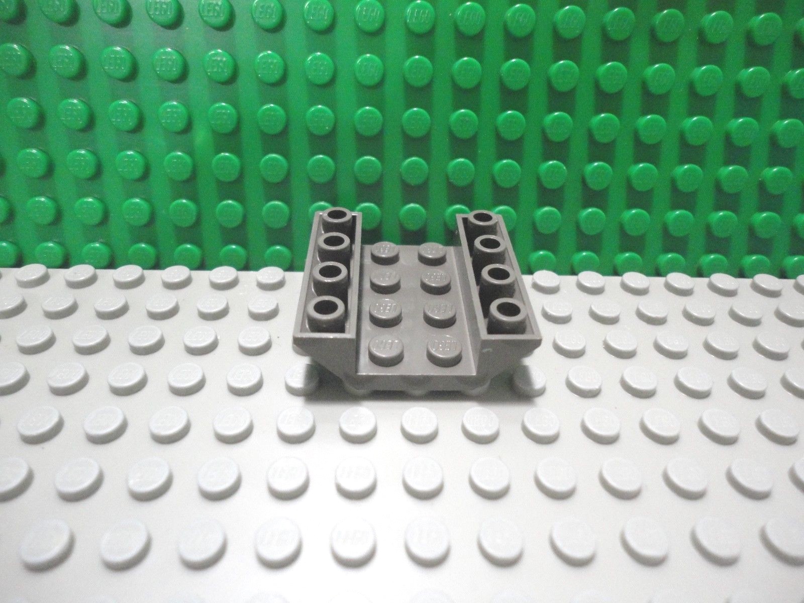 Lego 1 Classic Dark Gray 4x4 Double Inverted brick block Slopes with ...