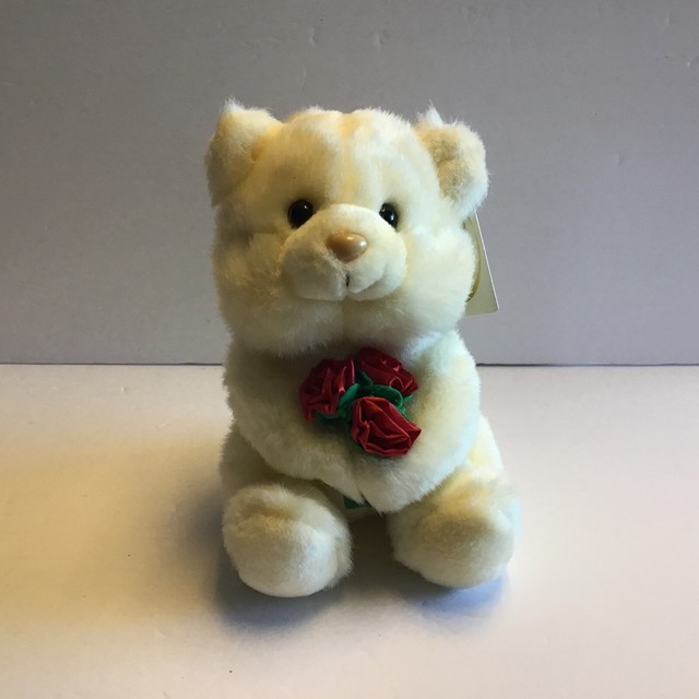 Rare Vintage Russ Caress 8" Rosebud Jr. Soft Pets Stuffed Plush Toy ...