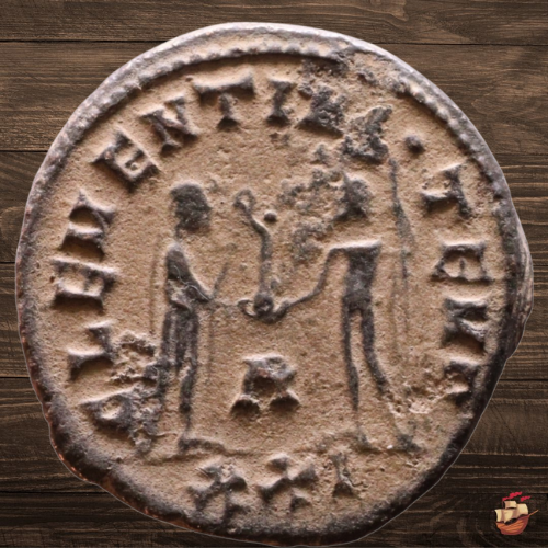 Late Roman Follis Coin - Numerian Numerianus (283-84) CLEMENTIA TEMP ...