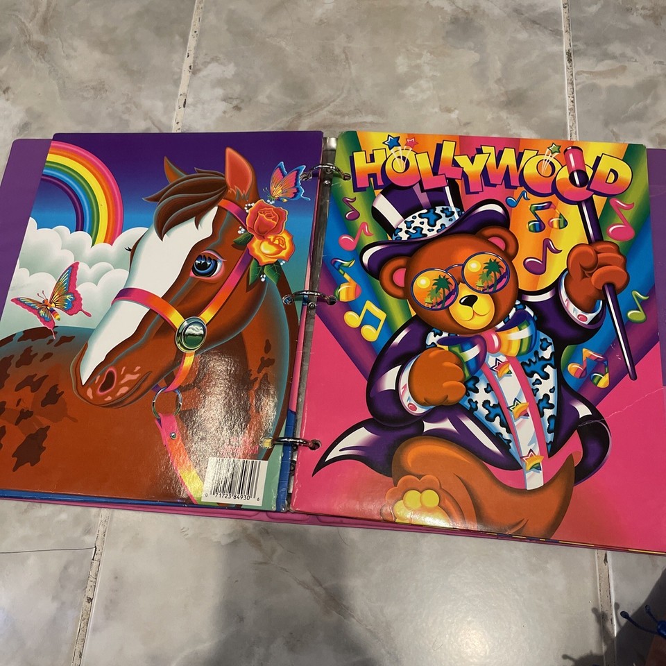 Vintage Lisa Frank 3 Ring Trapper Keeper Binder Dolphins Stuart Hall ...