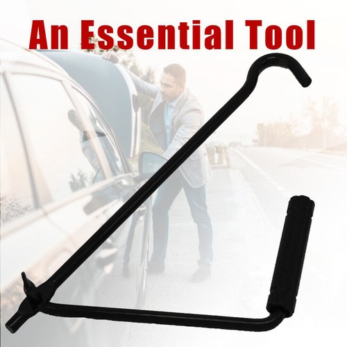 Foldable Car Durable Hand Jack Rocker Handle Scissor Rocker Tools Black ...