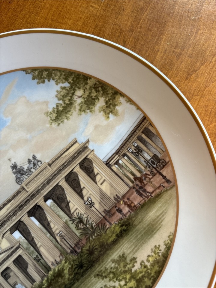 KPM Berlin Image Plate / Wall Plate, Brandenburg Gate, to The 03 ...