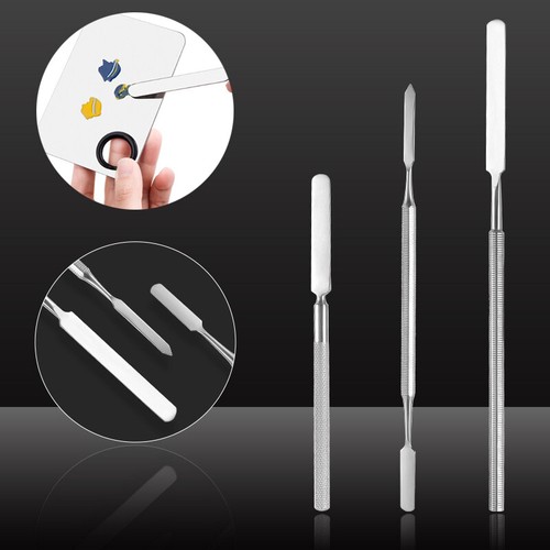 1*Stainless Steel Makeup Toner Spatula Mixing Stick Foundation Cream ...