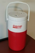 Coleman Polylite Hard Cooler Vintage Red White Model 5281-83 1984 for ...