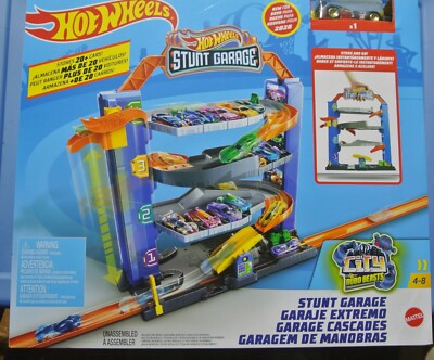 Hot Wheels Stunt Garage City Robo Beasts Pack Set Build. New! | eBay