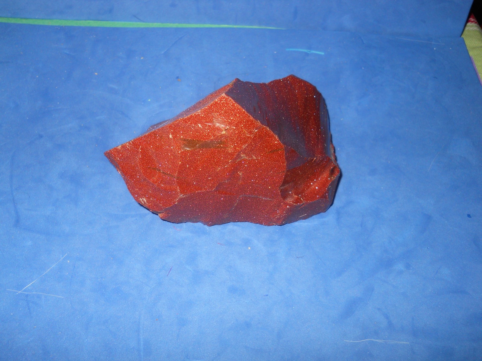 Glass Slag Rock 1.3 lb Brown copper colored sparkles Landscaping ...