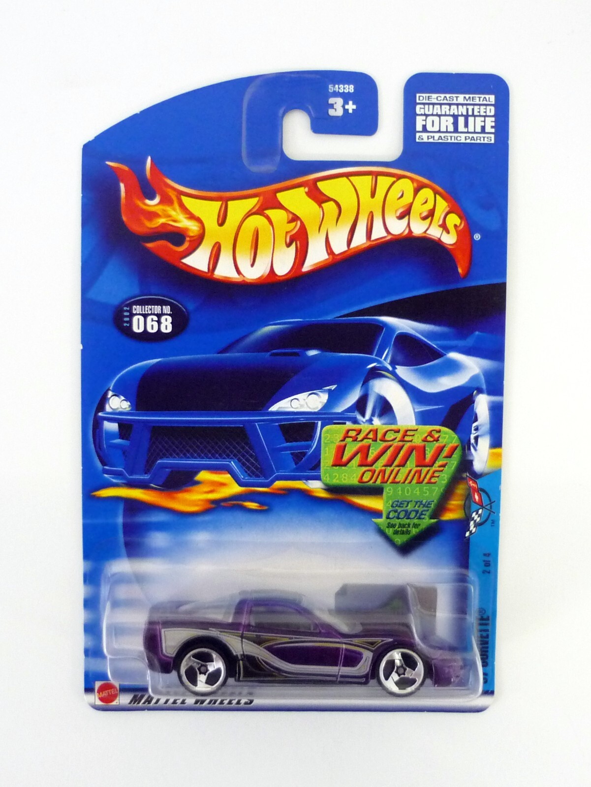 Hot Wheels '97 Corvette #068 Corvette Series 2 of 4 Purple Die-Cast Car ...