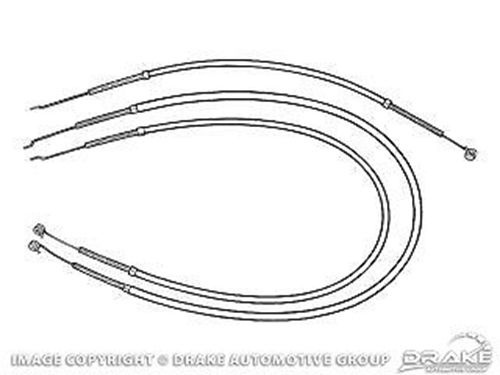 1964-1966 Ford MUSTANG - Heater Control Cables (Heater,Temperature ...