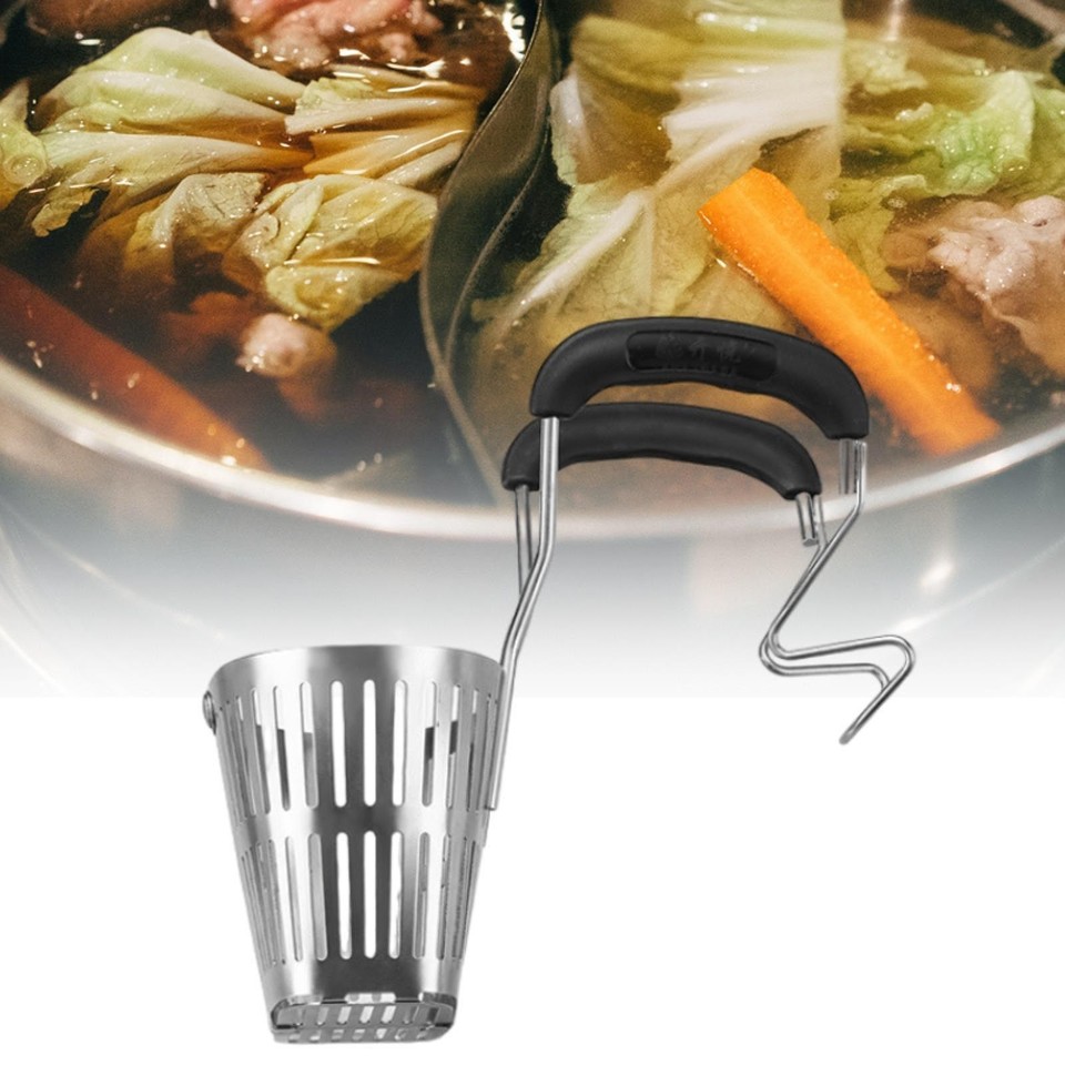 Hot Pot Mesh Net Sieb Mesh Skimmer für Gemüse Kartoffelchips Ravioli ...