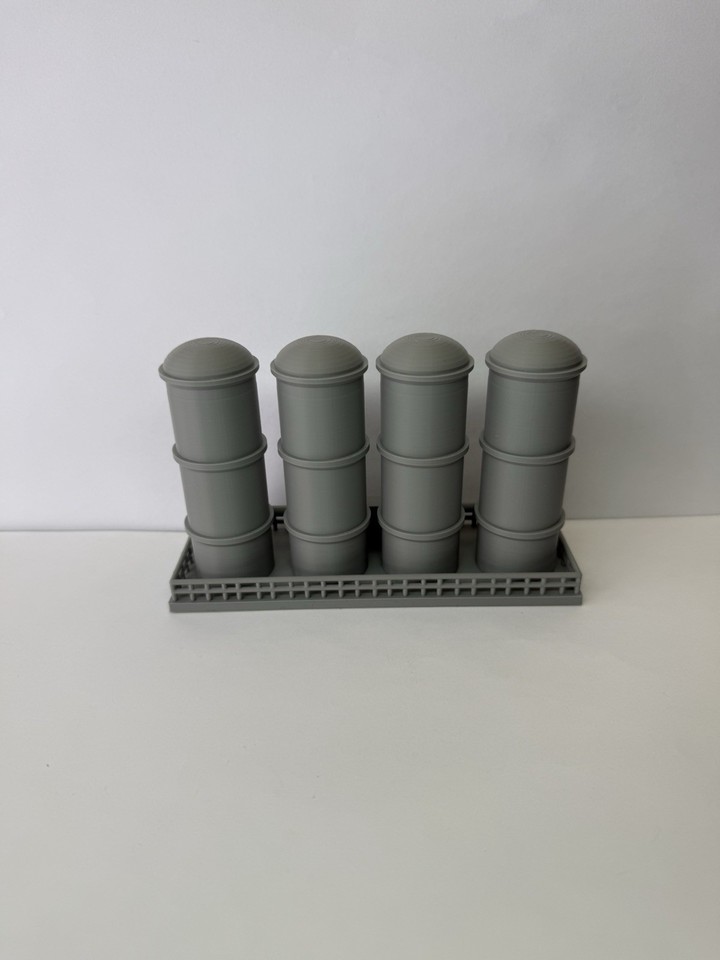 (2 Pk) HO Scale Fuel Tanks/ 1:87 Gauge/ Prebuilt Building - Assembled ...