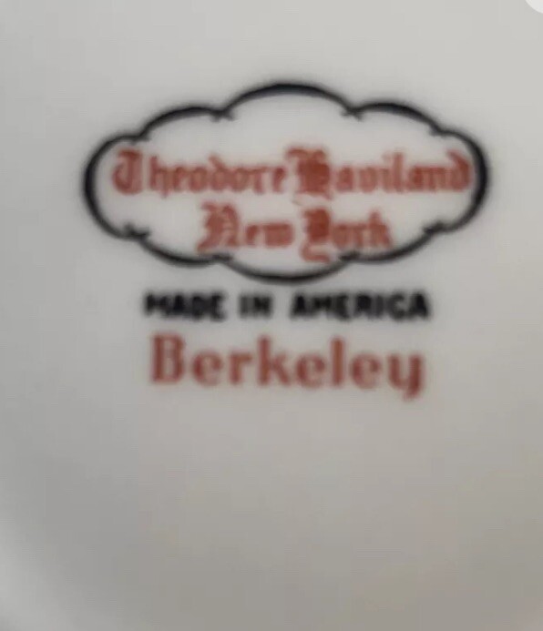 Theodore Haviland Berkeley Pattern Cups And Saucers - 8 Sets | eBay