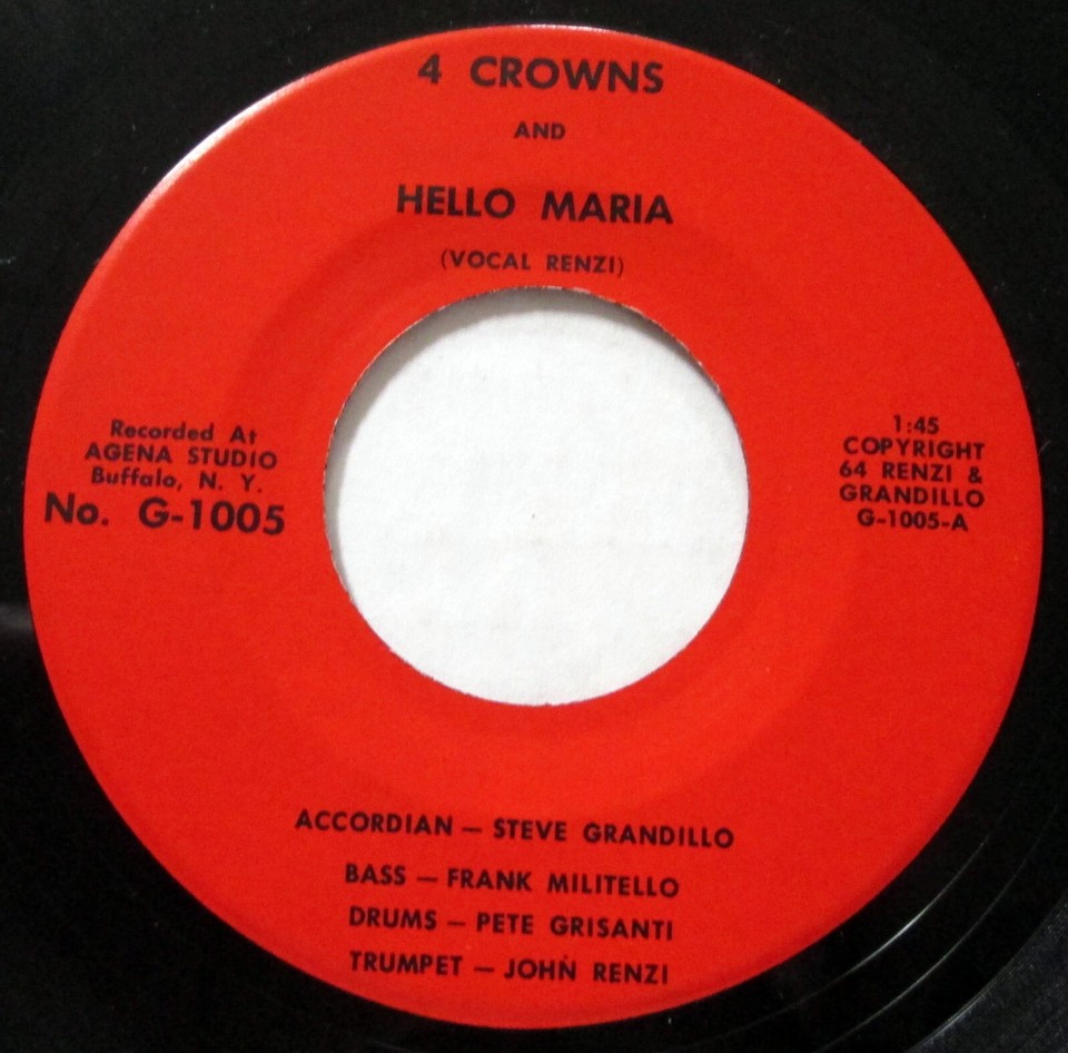 4 CROWNS 45 Latin Doll / Hello Maria NEAR MINT doo wop popcorn mc558 | eBay