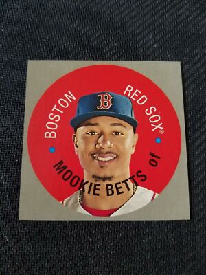 2017 Topps Heritage #9 MOOKIE BETTS Mini Square Boston Red Sox *NV02A ...