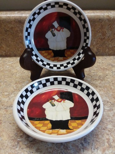 2 Certified International Tracy Flickinger Chef Dipping Bowls | eBay