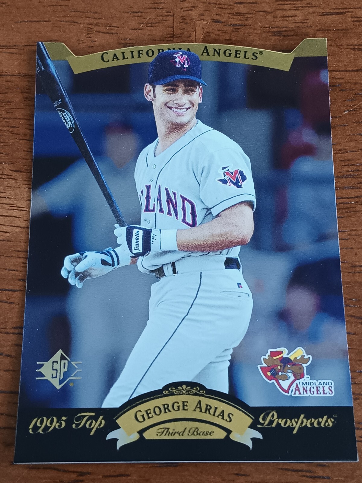 GEORGE ARIAS ANGELS " 95 TOP PROSPECTS" 1995 UPPER DECK SP BASEBALL ...