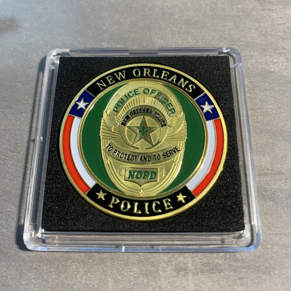 New Orleans Police Department NOPD Shield St. Michael Challenge Coin ...