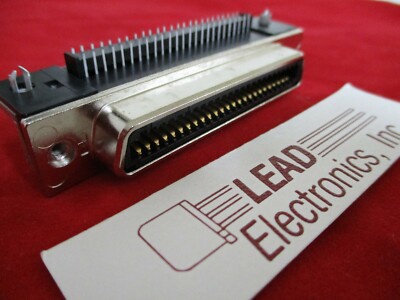 AMP / TYCO PART # 5557932-2 FEMALE 50PIN MICRO RIBBON CONNECTOR RIGHT ...