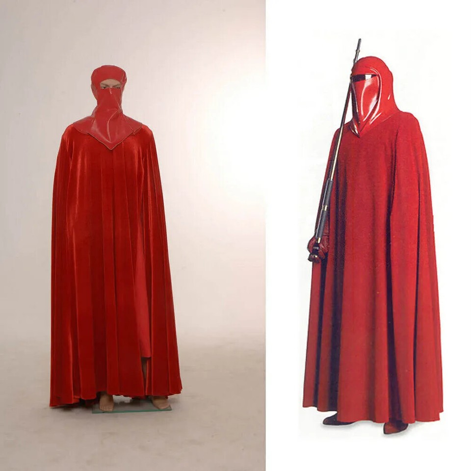 HOT Star Wars Red Royal Guard Cosplay Costume Robe Carnival Uniform ...