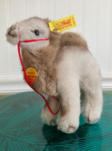 Vintage Steiff Plush Dromedary Camel Hocky 1453/14 Button Ear & Hang ...