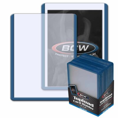 Blue Border BCW Sealed Case (1000) 3x4 Standard Top Loader Toploaders 1 ...