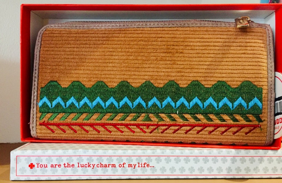 DOCA EMBROIDERED WALLET/PURSE WITH FLAP, WOMEN'S FASHION MADE IN GREECE ...