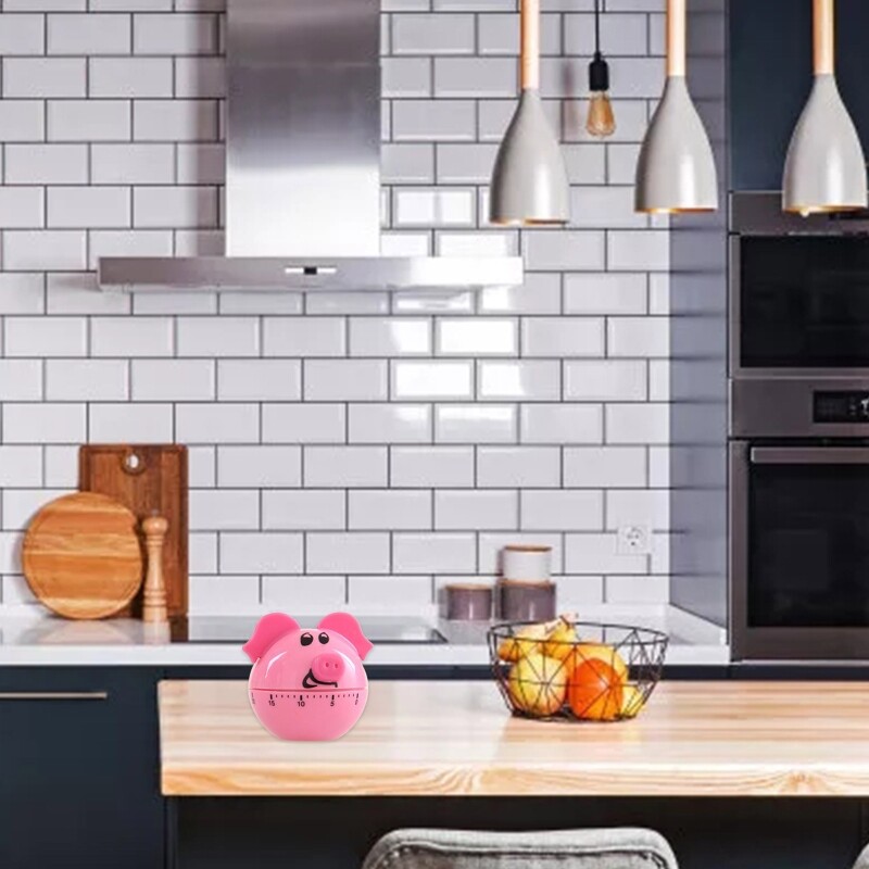 Cute Mechanical Kitchen Timer 60 Minute Pig Shape Timer for Time ...