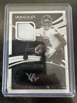 2021 Kyle Pitts AUTO RC #d/99 Rookie Eye Black Autograph Immaculate ...
