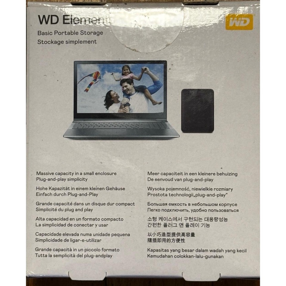 WD Elements 1TB Portable External Hard Drive USB 3.0 – New Sealed Box | eBay