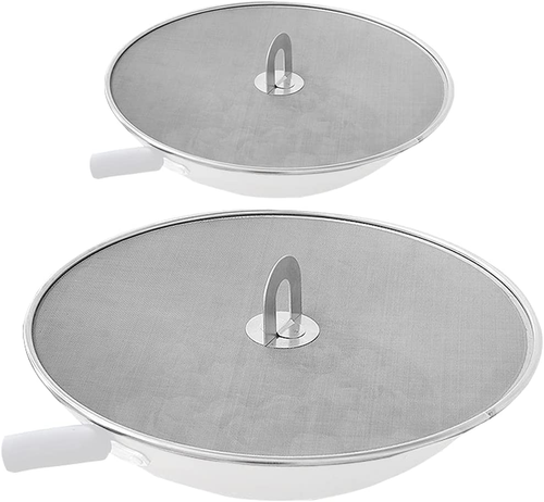 Splatter Screen Frying Pan Grease Guard Stainless Steel Large 13 Inch ...
