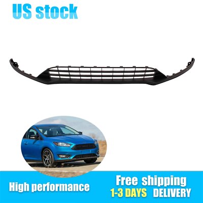 For 2015-2018 Ford Focus Front Bumper Lower Valance Panel Grill Black ...