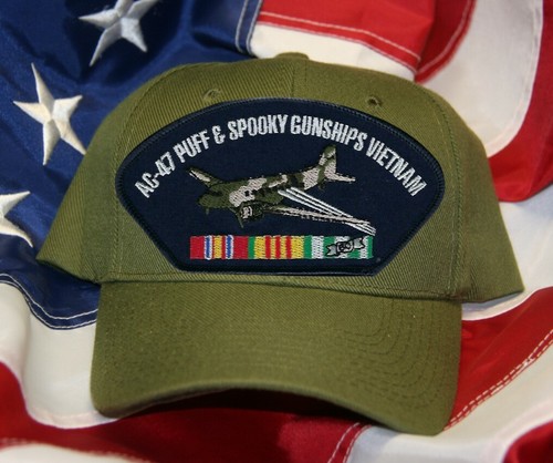 AC-47 SPOOKY GUNSHIP HAT PATCH US ARMY PIN UP VETERAN GIFT WOW | eBay