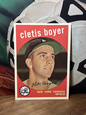 Cletis Clete Boyer 1959 Topps Set Break #251 Yankees Nm centered | eBay