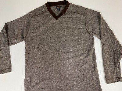 Route 66 Mens Sweater Large Brown Pullover V-Neck | eBay