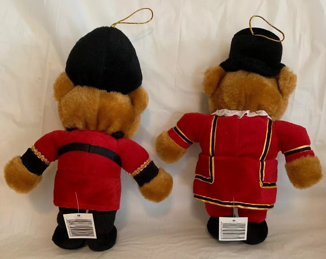 Queen's Royal Guard Beefeater Plush Girl & Boy Bears 10.5” NWT ...