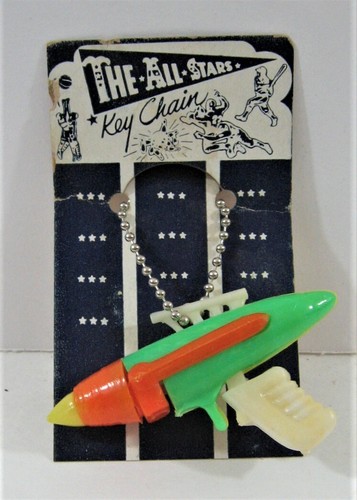 Vintage Laser Ray Space Gun Keychain Puzzle On Display Card Old Store ...