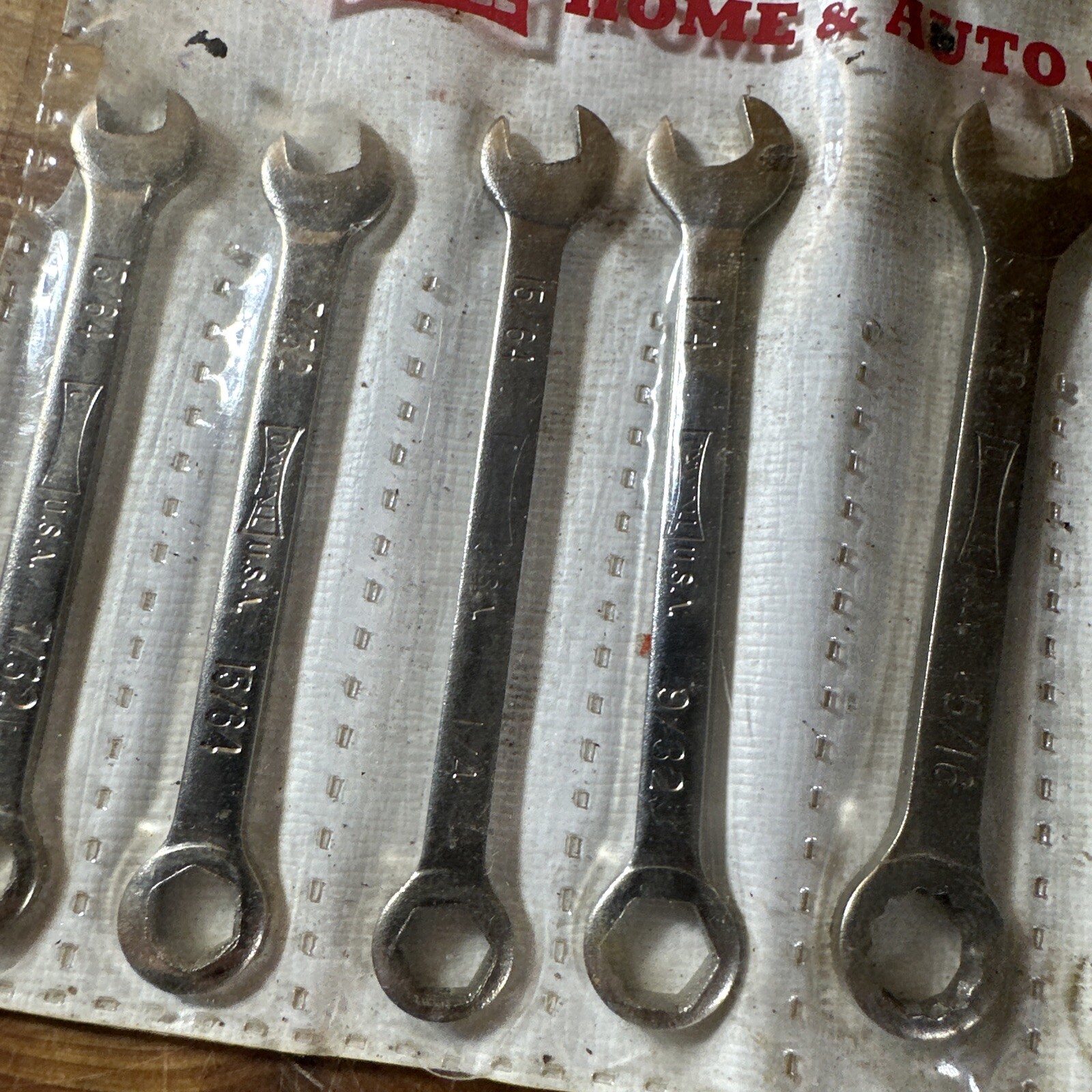 Vintage Oxwall USA 7 Piece 6 & 12 Point Combination SAE Ignition Wrench ...