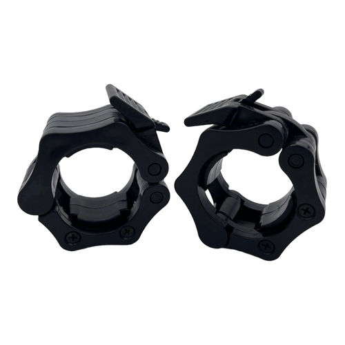 50mm Olympic Size Nylon Clamp Quick Lock Collars - Black Pair | eBay