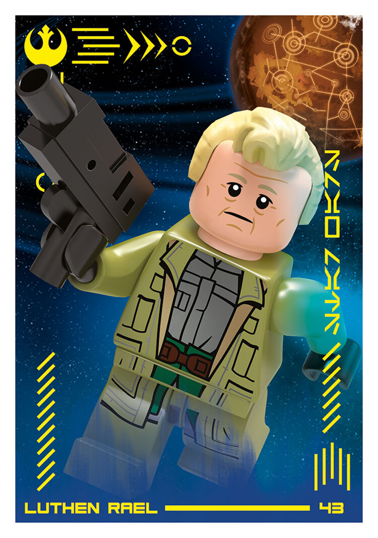 LEGO Star Wars Serie 4 Trading Card Nr. 43 - Luthen Rael - Holofolie ...