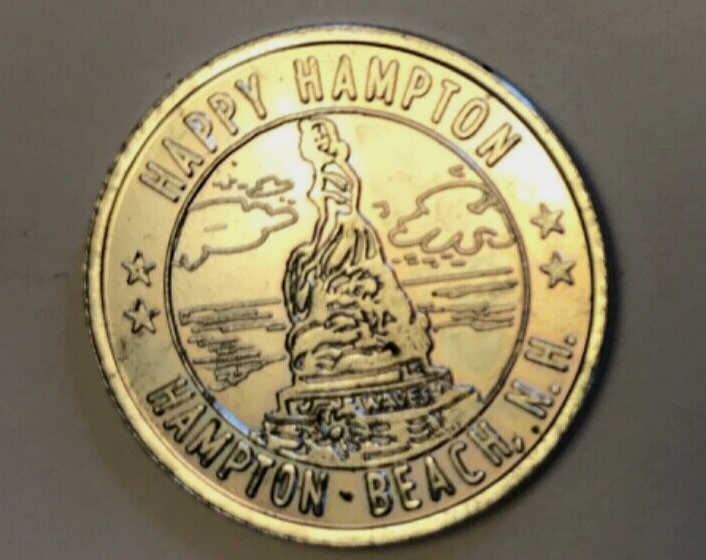 Monix Happy Hampton Beach N.H. lucky token nickel colour magnetic ...
