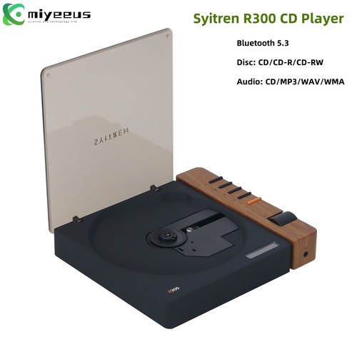 Syitren R300 CD Player Bluetooth 5.3 Audio Player Support for CD/CD-R ...