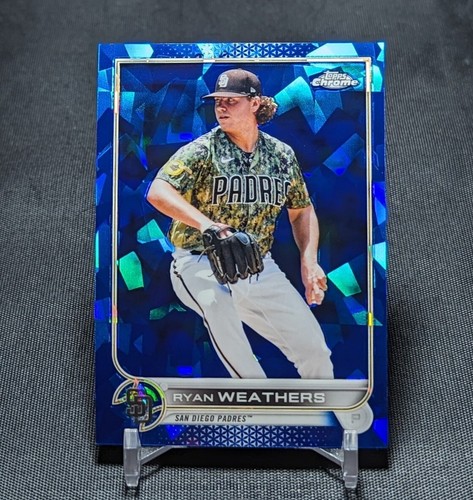Ryan Weathers 2022 Topps Chrome Sapphire Baseball Card #70 San Diego ...