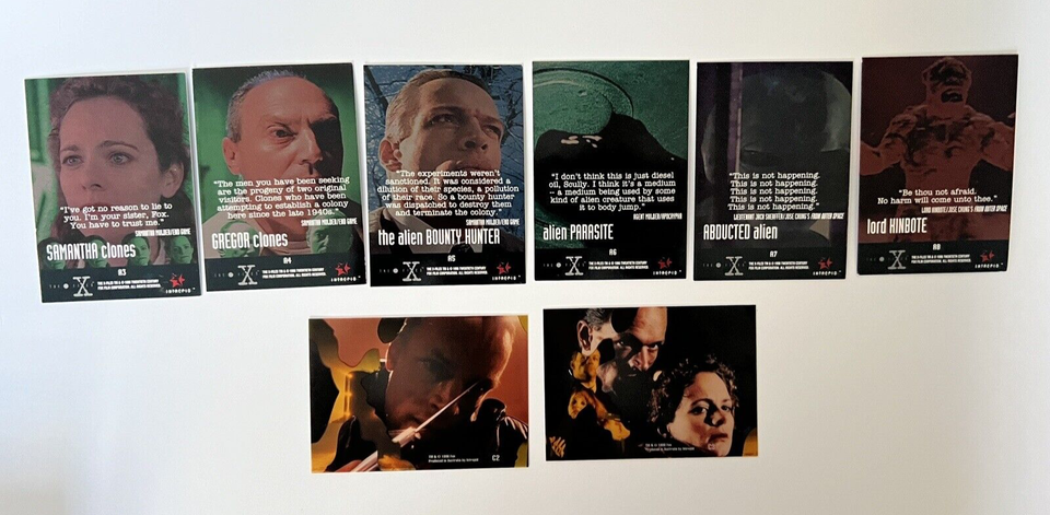 1996 Intrepid The X-Files: Contact Complete Card Set + Partial Set ...
