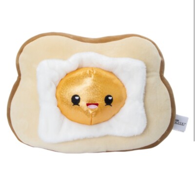 Kawaii Sunnyside Egg On Toast Breakfast Plushie Toy | eBay