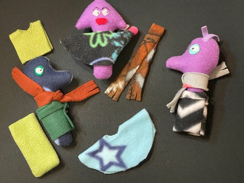 Felt Stick Puppets & Felt Clothes Quiet Play Dress Up Imagination ...