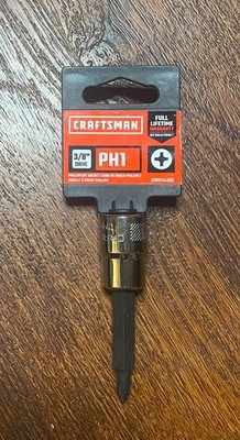 New Craftsman 3/8 Drive Phillips Head Socket - PH1 | eBay