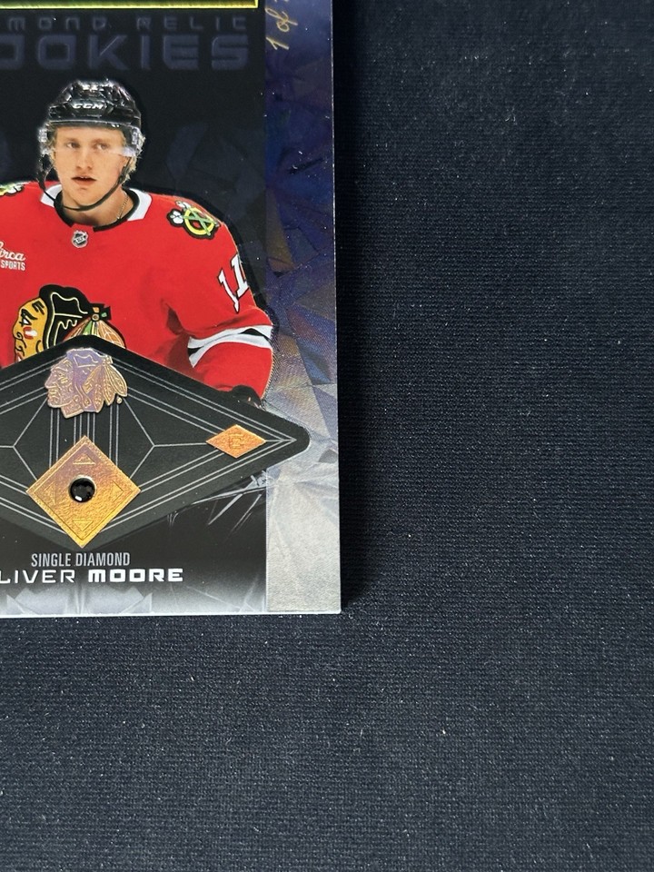2025-26 Upper Deck Black Diamond Oliver Moore Pure Black Diamond Relic ...