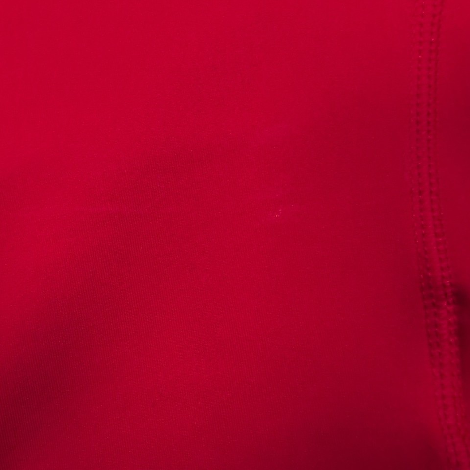 Nike Shirt Womens S Red Swoosh Athletic Running Casual Quarter Zip Fit ...